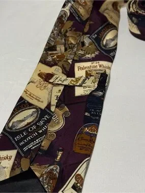 Accessories | Vintage Novelty Necktie 10 Silk Handmade In Italy Liquor ...